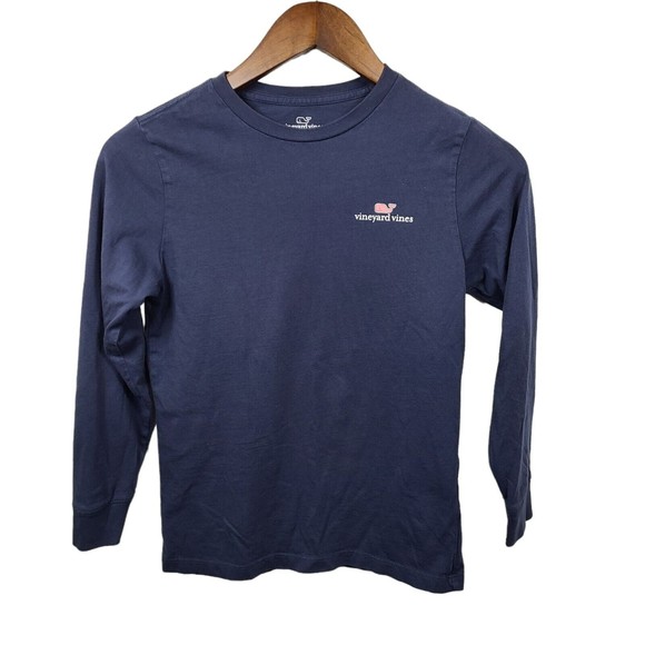 Vineyard Vines | Shirts & Tops | Vineyard Vines Blue Long Sleeve Logo T ...